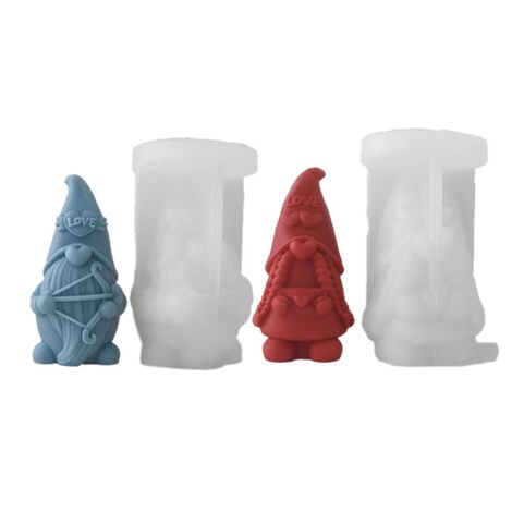 Valentinstag Serie Zwerg 3D Silikon Form Kerze Gips Form