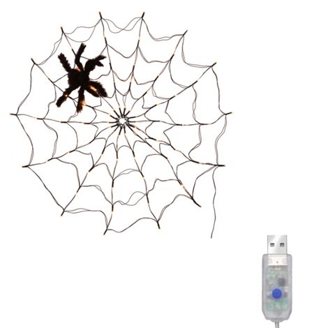 LED-Leuchten Spinnennetz Dekoration Wand Mesh A