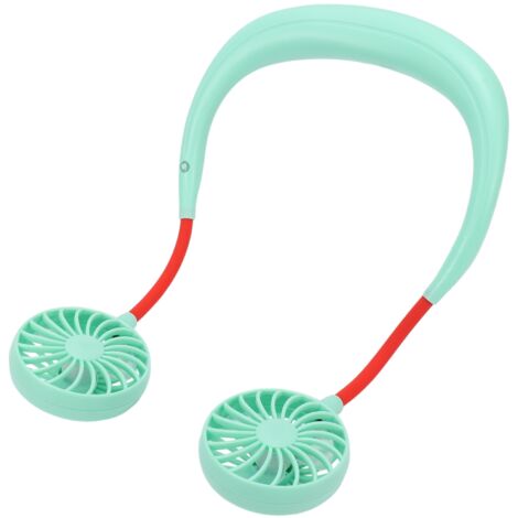 Grün 2000 MAre USB Tragbarer Ventilator Freihändiger Nackenventilator ...