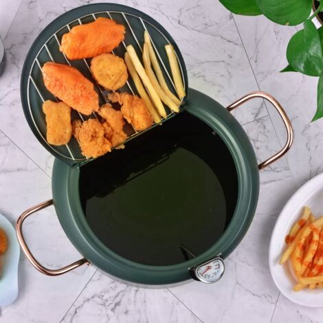 Fritteuse aus Edelstahl 304, Fritteuse mit Temperaturregelung und ...