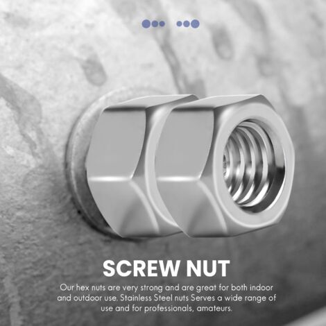 Edelstahl Muttern 2-56 Bis 3 / 8 16 UNC Sechskant Muttern Sortiments ...