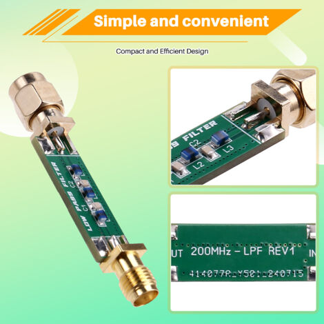 1 Stück 200 MHz LPF Tiefpassfilter Tiefpassfilter Nur zum Empfang Von ...