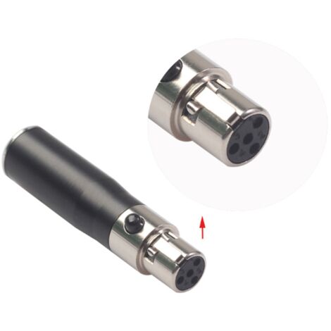 2X XLR Mini 3-Poliger Stecker Auf 4-Polige Buchse Audioadapter ...