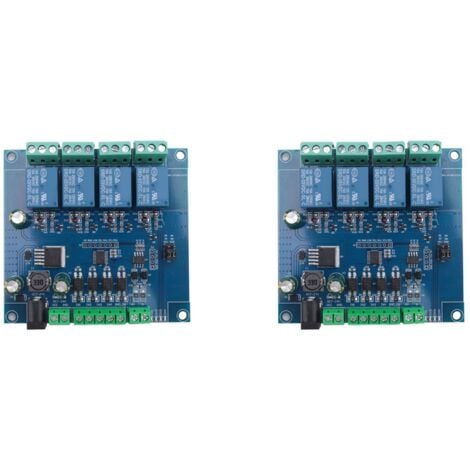 2X Modbus Rtu 4 Kanal Relais Moduleingang 485 Ttl Uart Communication 4-Kanal Eingang 7-24V Relais