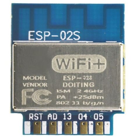 10 Stück ESP-02S Wi-Fi-Modul Serielles Golden Finger-Paket ESP8285 ...
