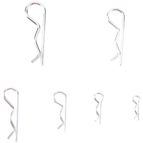 100 StüCk M1 M1.2 M1.5 M1.8 M2 M2.5 Stahl R Typ Feder Splint Wellen ...