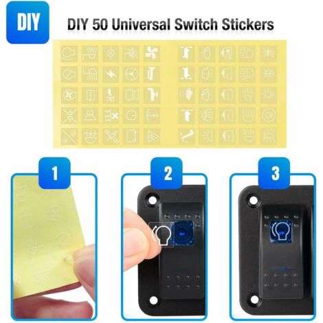 3 Gang Aluminium Panel Toggle Dash 5 Pin /Off Vorverdrahteter ...