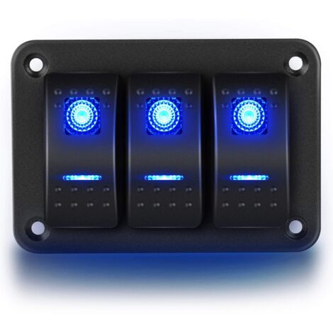 3 Gang Aluminium Panel Toggle Dash 5 Pin /Off Vorverdrahteter ...