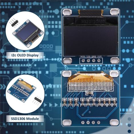 I2C OLED Display 0,96 Zoll IIC Serielles LCD LED Modul SSD1306 128 64 ...