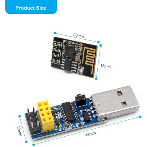 USB zu ESP8266 Breakout CH340C ESP-01 ESP-01S Prog WiFi Programmer ...