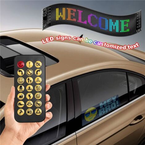 USB-Display für Auto und LKW, 16 X 96 LED-Matrix-Pixel-Panel, Licht ...