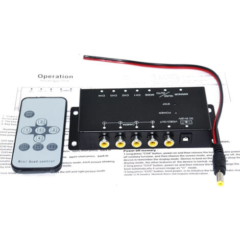 Auto 4-Kanal Driving Recorder Switcher Control Autokameras IR Control ...