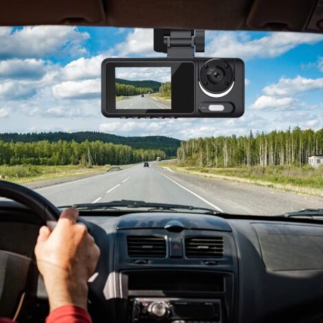 1080P WiFi Dashcam HD Auto DVR 2 IPS Bildschirm Dreifachobjektiv ...