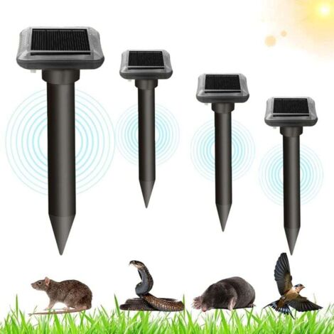 Confezione da 4 repellenti solari per talpe - Repellente per serpenti ...