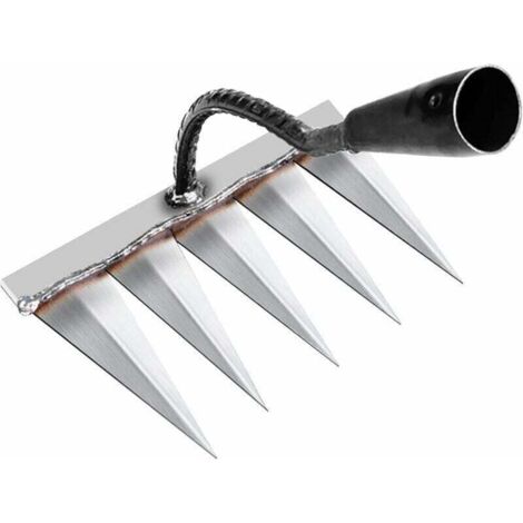 Rastrillo de jardín - Rastrillo tradicional de acero al carbono ...