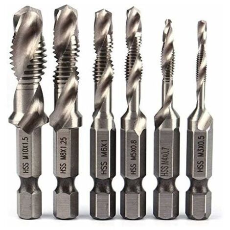 Hex shank tap drill bits store