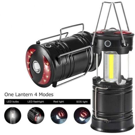 Hand Crank Solar Camping Lantern, Ultra Bright Portable LED Flashlight