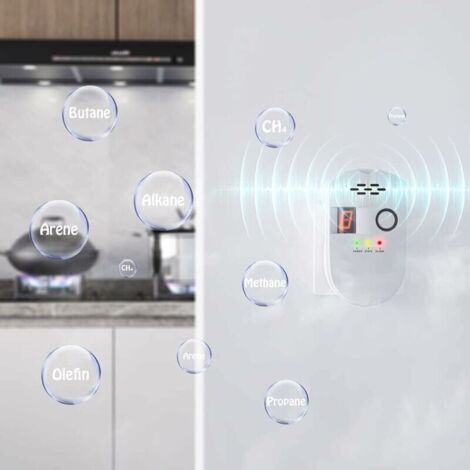 Digital Natural Gas Detector, Home Gas Alarm, Gas Leak Detector, High ...