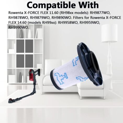 Rowenta Schaumstoff-Frontmotor-Trennfilter für X-Force Flex 11.60 ...
