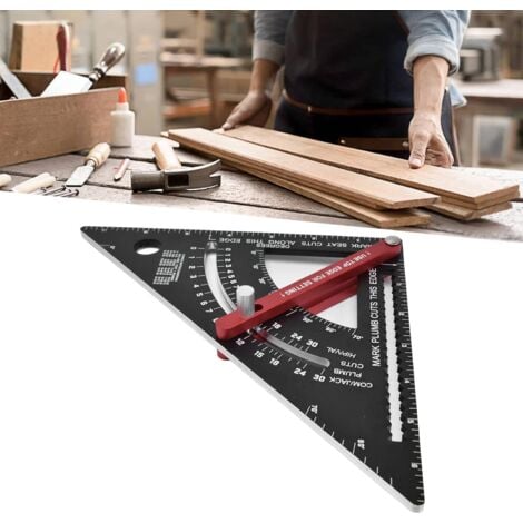 Verstellbares Dreieckslineal, Dreieckslineal aus Aluminiumlegierung, bewegliches Dreieckslineal ...