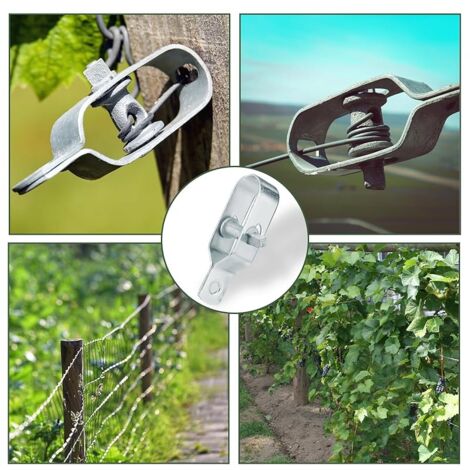 12 Stück Drahtseilspanner, verzinkter Stahl, Kabelspanner ...