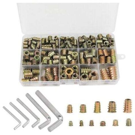 Dadi esagonali XVX M4 M5 M6 M8 M10 con inserti filettati, inserti per ...