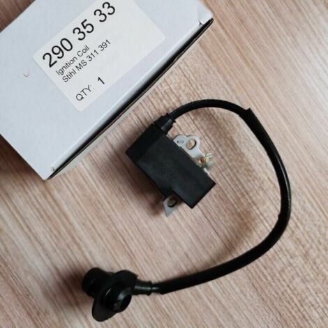 Bobina di accensione per motosega STIHL MS311 MS391, con scatola ad alta tensione.