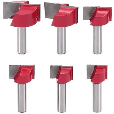 AIPERQ 6 pezzi 8mm gambo lavorazione del legno frese per scanalatura ...