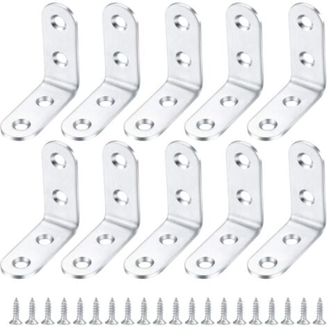 AIPERQ 10 pezzi staffa angolare, staffe angolari montate a parete ...