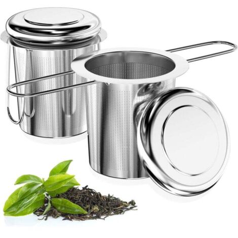 Infusore per tè in acciaio inox 304, filtro per tè con fori fini ...