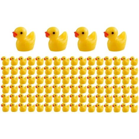 100 mini patos de resina, adornos de jardín en miniatura, animales de ...