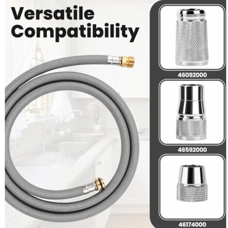 Manguera de ducha extensible para grifo (1500 mm, con bola de ...