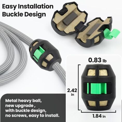 Manguera de ducha extensible para grifo (1500 mm, con bola de ...