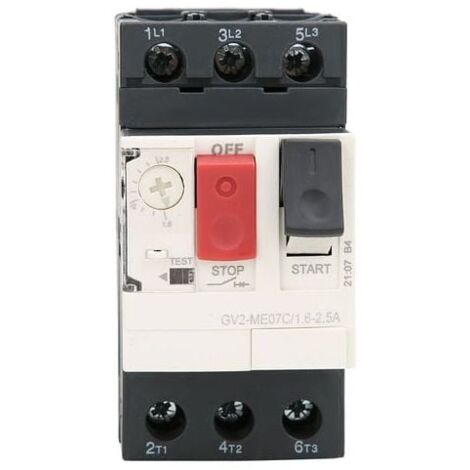 Interruptor de protección del motor GV2-ME07C Interruptor de protección ...