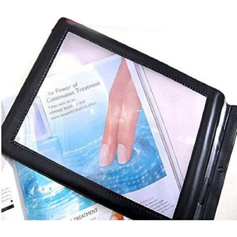 Lupa de lectura ultrabrillante, lupa 4x grande y liviana para ver ...