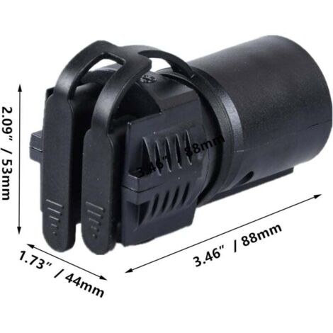 Adaptador de conector redondo de 7 pines a conector plano de 4 pines y ...