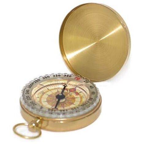 Brújula de cobre fino G50, reloj de bolsillo, brújula, exquisito ...