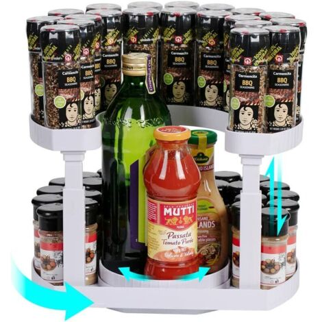 Support rotatif à 2 étages pour épices - Pour épices - Support rotatif ...
