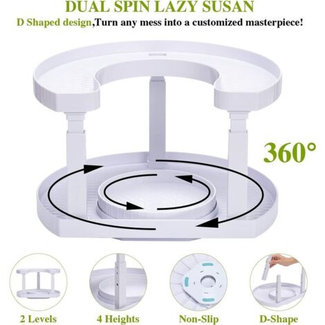 Support rotatif à 2 étages pour épices - Pour épices - Support rotatif ...
