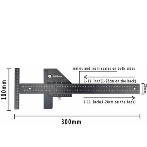 Règle de Menuiserie, Règle de Traçage Multifonctionnelle pour le ...
