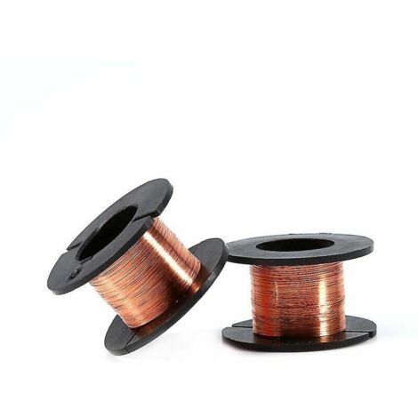 5pcs 0.1mm fil émaillé cuivre fil de bobinage émaillé fil de réparation ...