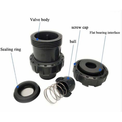 Clapet anti retour a boule 32 mm clapet piscine clapet antiretour anti ...