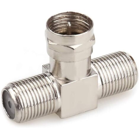 F-Type Mâle à 2 Femelle 3 Voies Câble Coaxial Splitter Connecteur ...