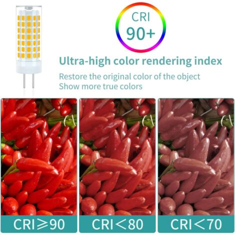 6W G6.35/GY6.35 Ampoule LED 690LM Blanc Chaud 3000K, Bi-Pin Base ...