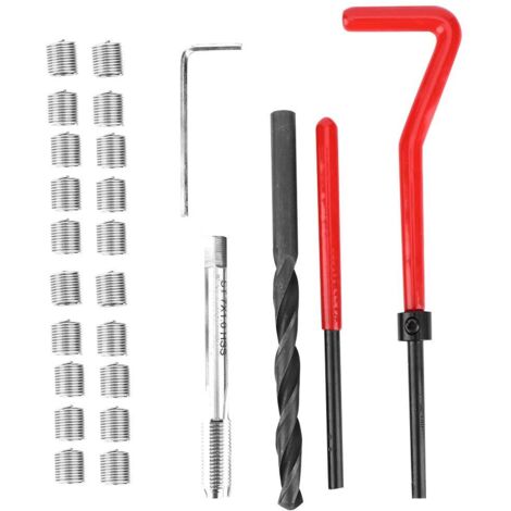 Utensile per l'inserimento di maschi filettati M7 x 1 Kit di riparazione filettature per maschi ...