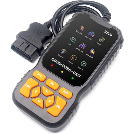 Escáner de datos en vivo OBD2 Mecánico profesional Lector de código de motor de verificación ...