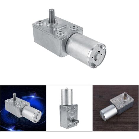 Motor reductor de CC de 12 V, motor eléctrico con engranaje helicoidal ...