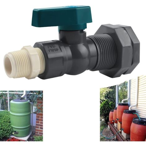 Conector de tanque de agua de PVC de 3/4 de pulgada para grifo de ...