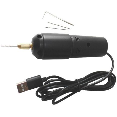 Mini taladros eléctricos, taladro portátil USB de 5 V CC con 3 brocas ...