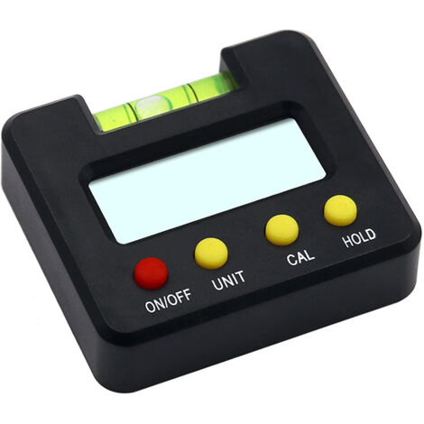Nivel angular digital - Inclinómetro - Caja de bisel con pantalla LCD ...